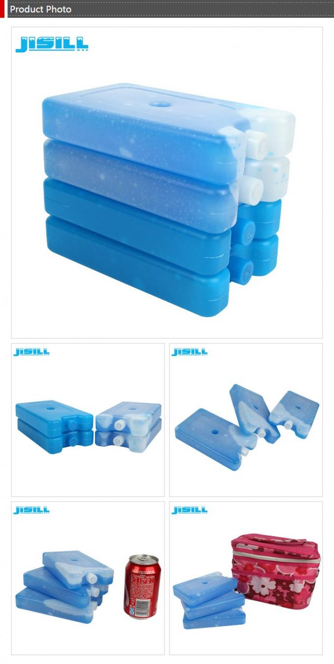 Non - Toxic Plastic Ice Packs White Colors For Food Storage MSDS Standard