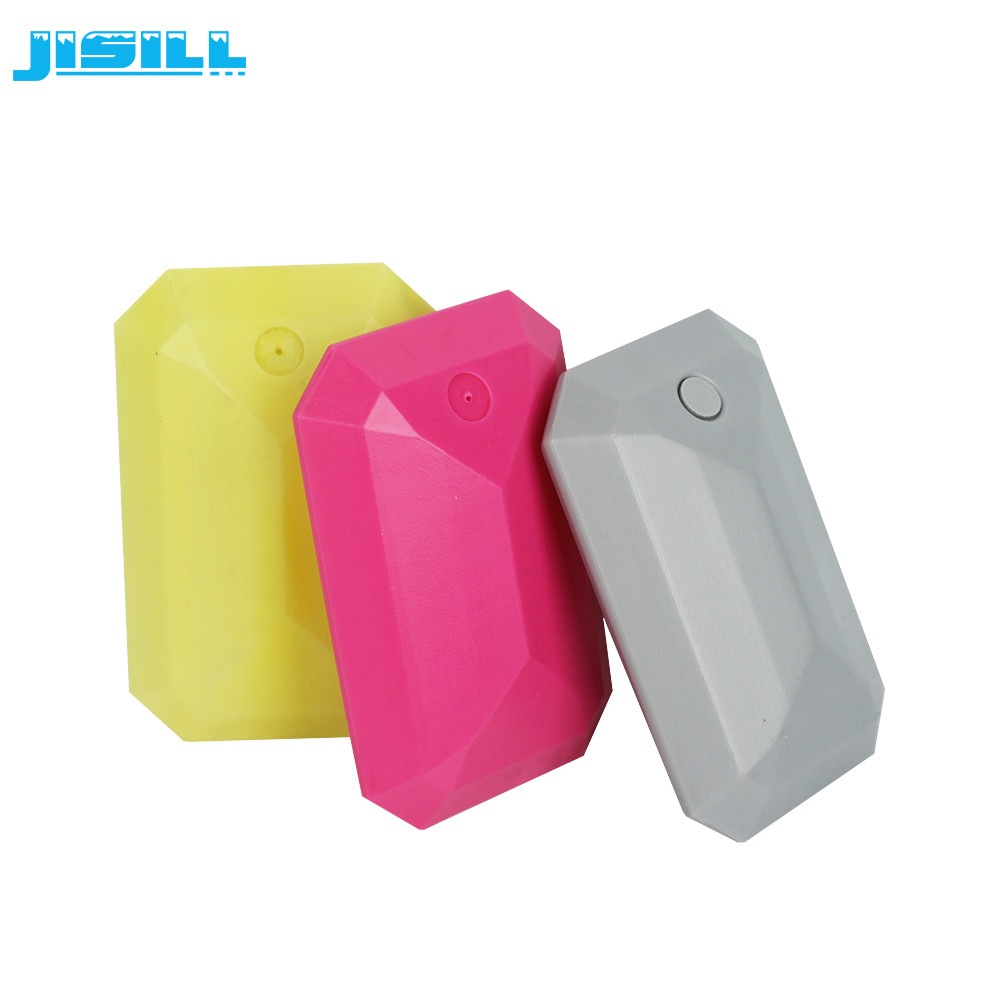 Customizable 320g Gray Fan Ice Pack Freezer Blocks 9.5 x 4.5 x 3.5cm