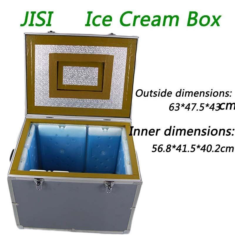94 L Vacuum Insulated Panel Ice Cream Carrier , PE Plastic Cooler Ice ...