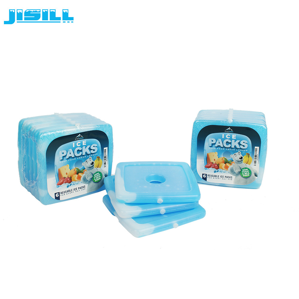 Rigid Plastic Lunch Ice Packs Food Grade HDPE Outer Material With ...