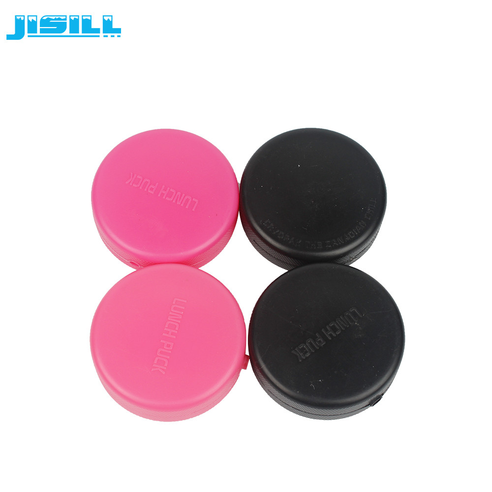Customized Plastic Round Mini Ice Packs , Colorful Ice Hockey Puck For ...
