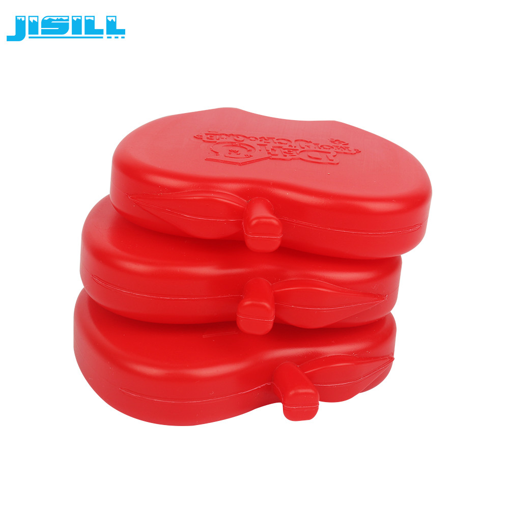 Red Reusable Mini Ice Packs MSDS Approve For Kids Cooler Bags Frozen Food
