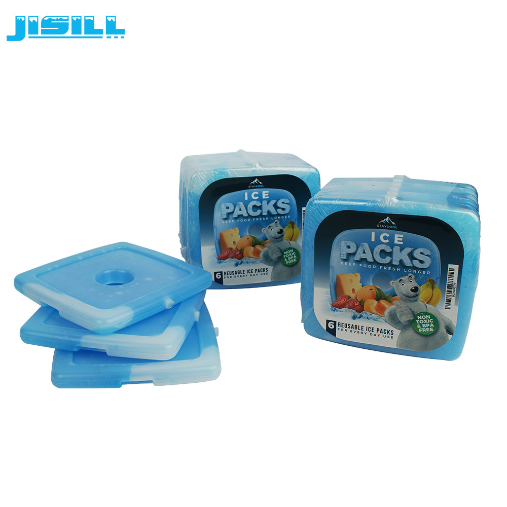 130ml Fit & Fresh Cool Coolers Slim Lunch Ice Packs Hard Plastic ...